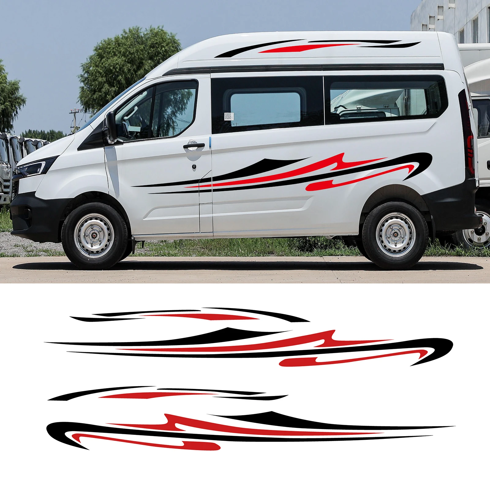 Striped-Sticker-Caravan-RV-Side-Door-Body-Stripe-Graphic-Sticker-Decal ...