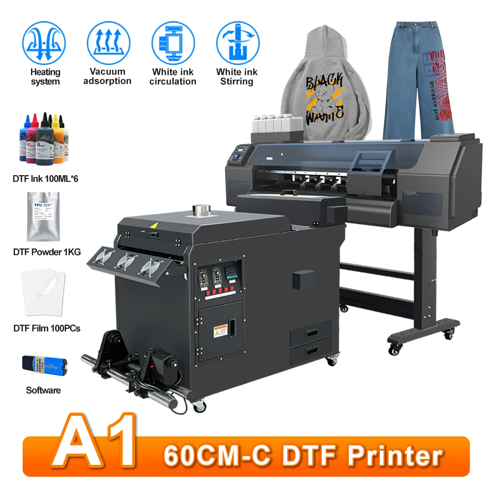 New-DTF-Printer-60CM-Dual-XP600-I3200-DTF-Impresora-with-Powder-Shaker ...