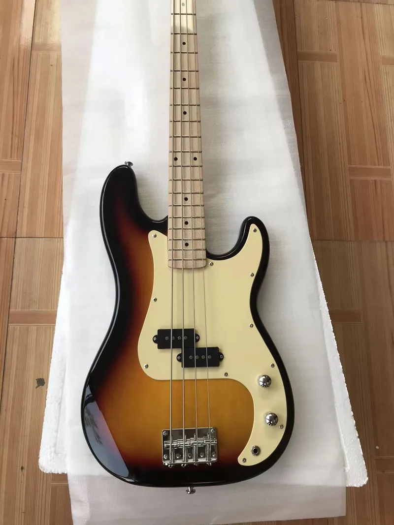 In-stock-high-quality-4-string-P-bass-Maple-neck-and-fingerboard-Cream ...