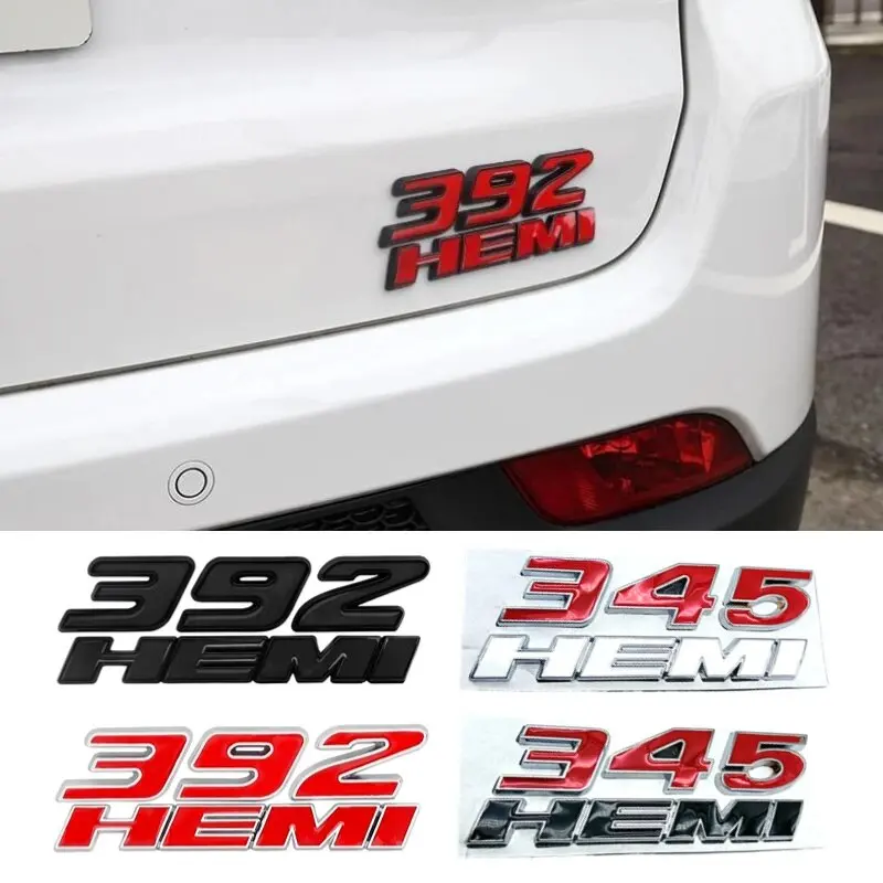 Metal Emblem Car Whole Body Trunk Sticker for Dodge 345 392 HEMI ...