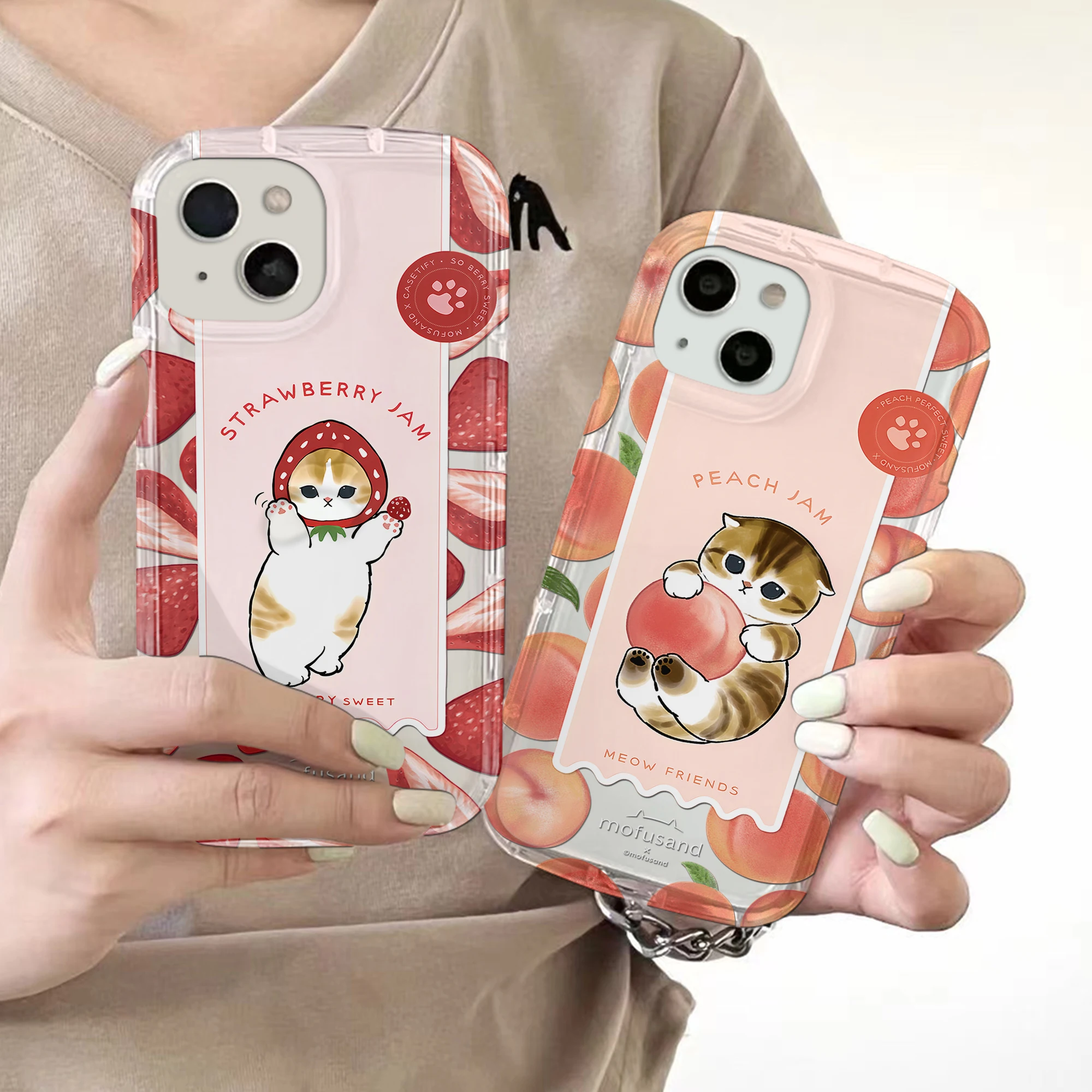 Cute M-mofusands cat Clear Phone Case for OPPO A15 A16 A17 A31 A53 A54 ...