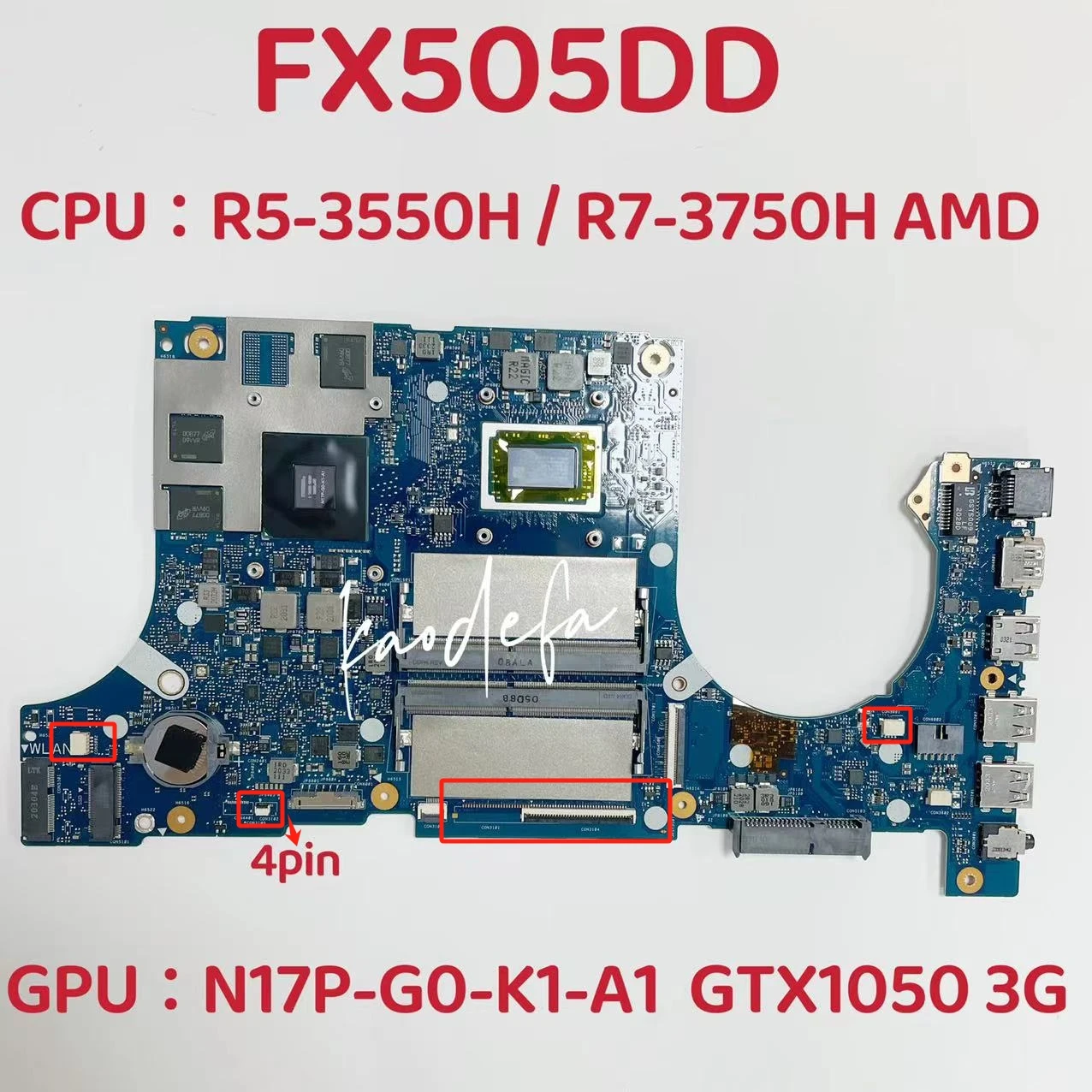 FX505DD-Mainboard-for-ASUS-FX505DD-Laptop-Motherboard-CPU-R5-3550H-R7 ...