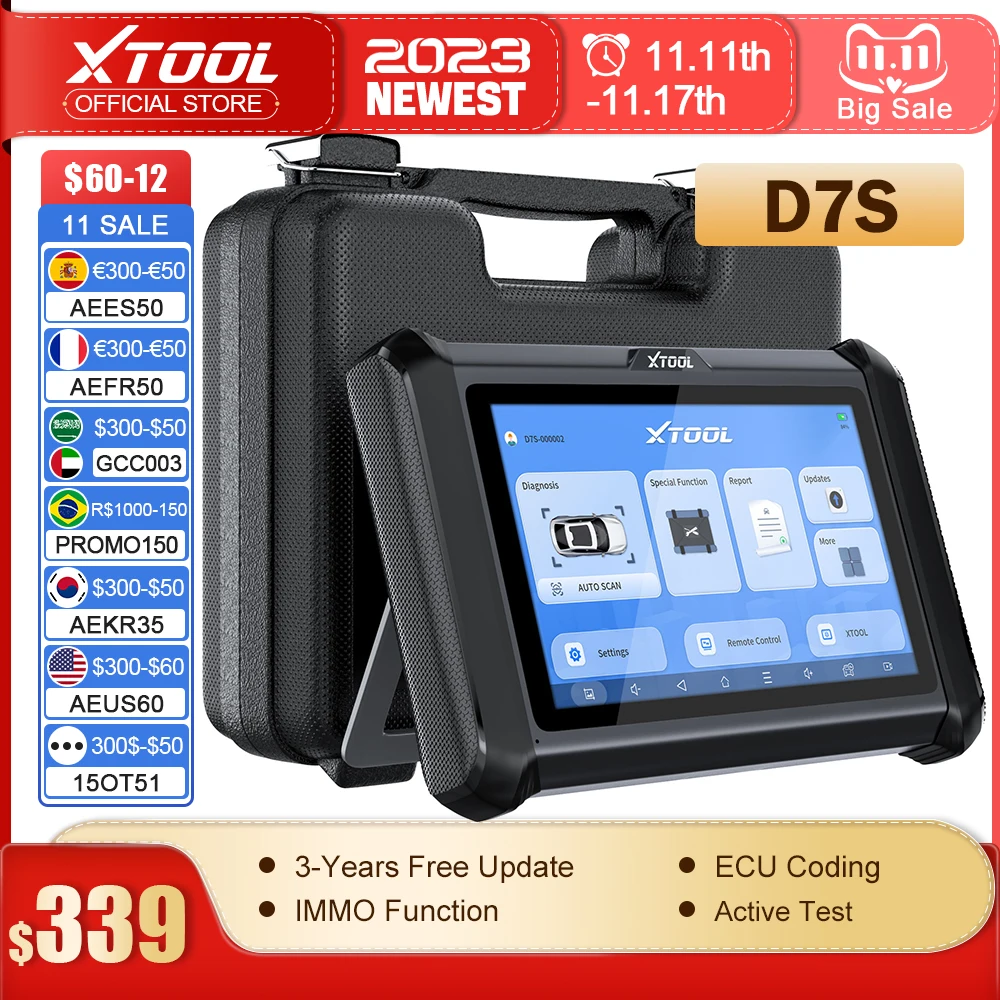 XTOOL-D7S-Auto-Diagnostic-TOOLS-OBD2-Scanner-Code-Reader-Active-Test ...