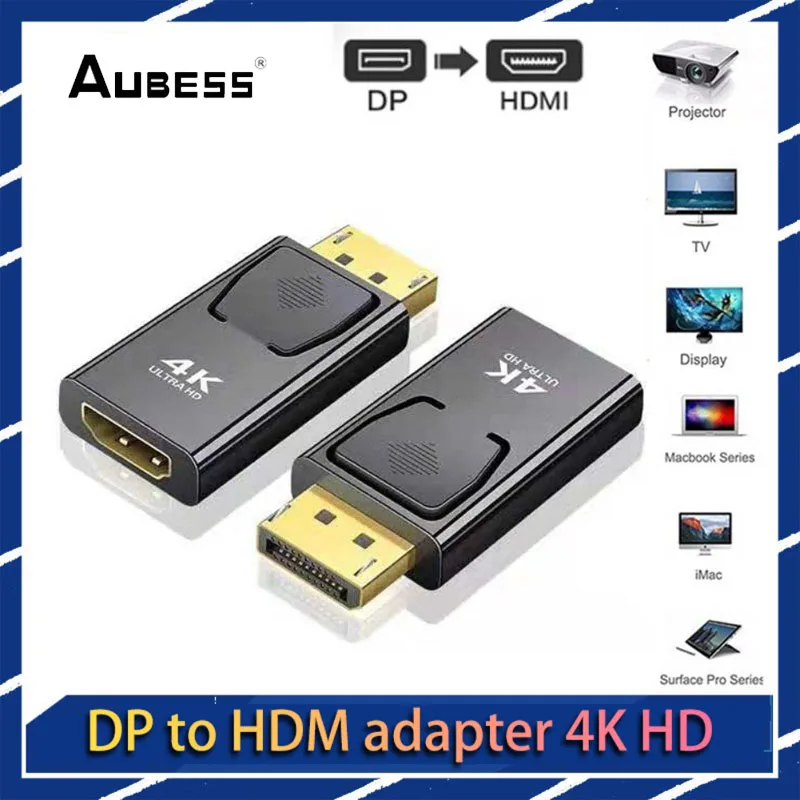 Hot-4K-DisplayPort-To-HDMI-compatible-Adapter-Converter-Display-Port ...