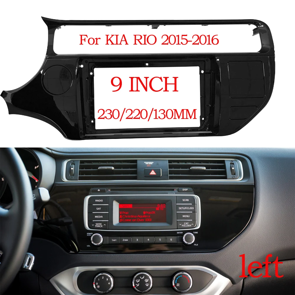 WQLSK-9-Inch-Car-Fascia-For-KIA-RIO-2015-2016-Panel-Dash-Mount ...