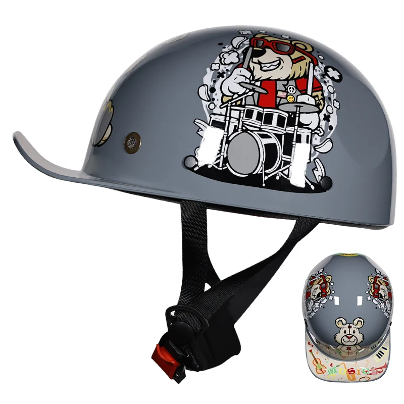 2023-Adult-Open-Face-Summer-Retro-Motorcycle-Vintage-Half-Helmet ...
