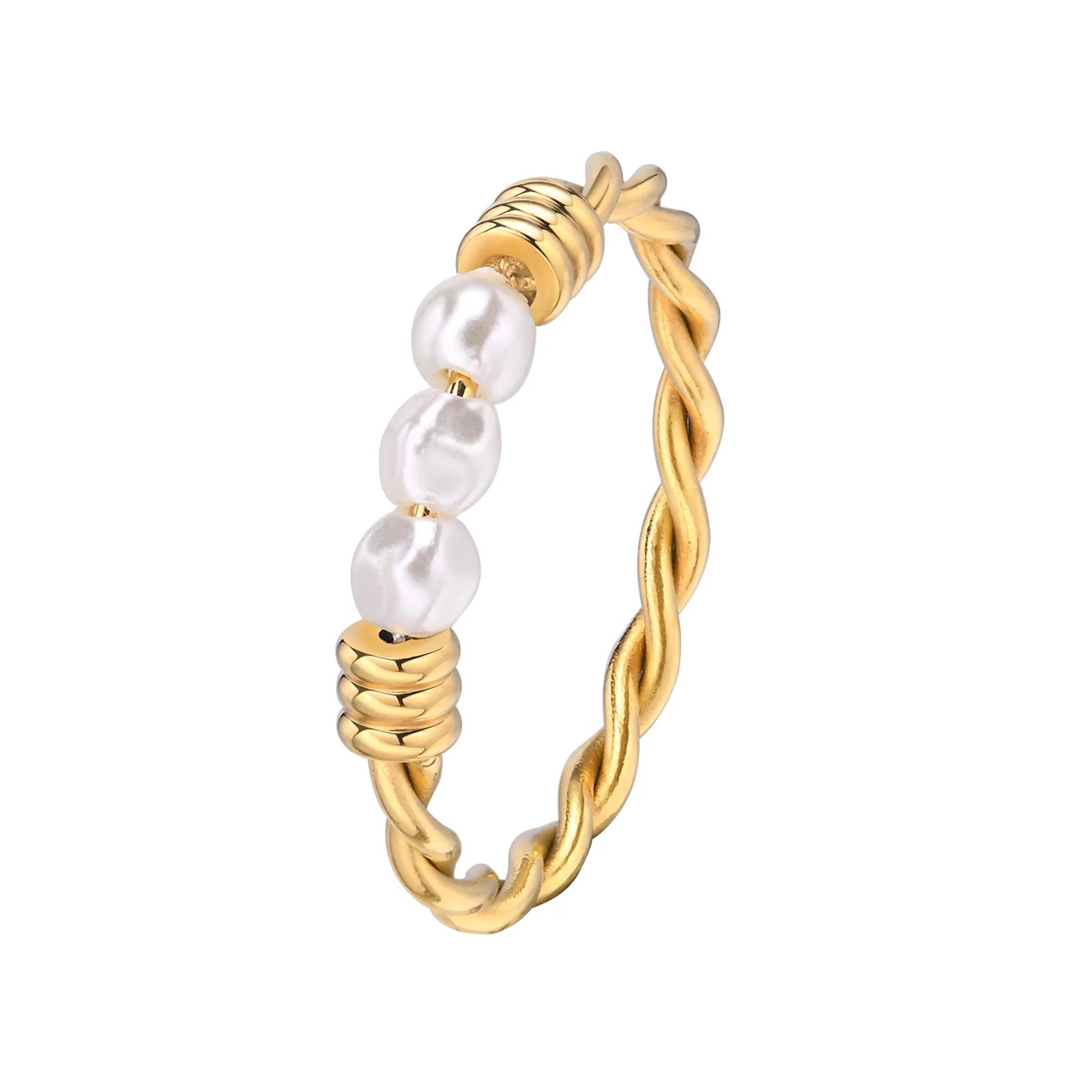 Stainless-Steel-Twist-Braided-Pearls-Ring-for-Women-Stackable-Wedding ...
