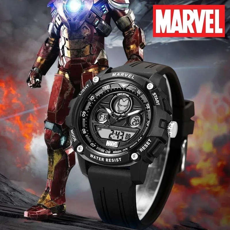Marvel-For-Mens-Watches-Iron-Man-Avengers-Dual-Display-Sport-Wristwatch ...