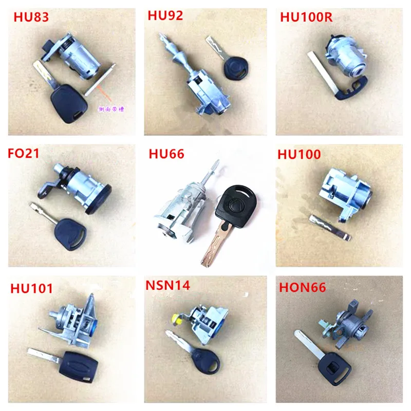 Car-key-door-lock-Left-Right-Door-Lock-Cylinder-Key-For-hu66 ...