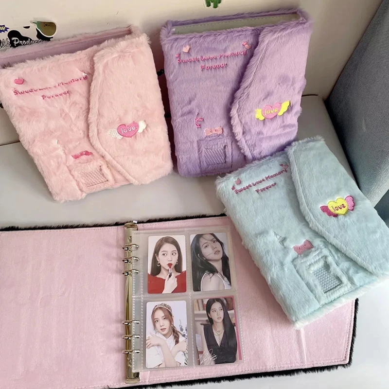 A5-Photocard-Holder-Cute-Photo-Album-Ins-Album-Creative-Plush-Album ...
