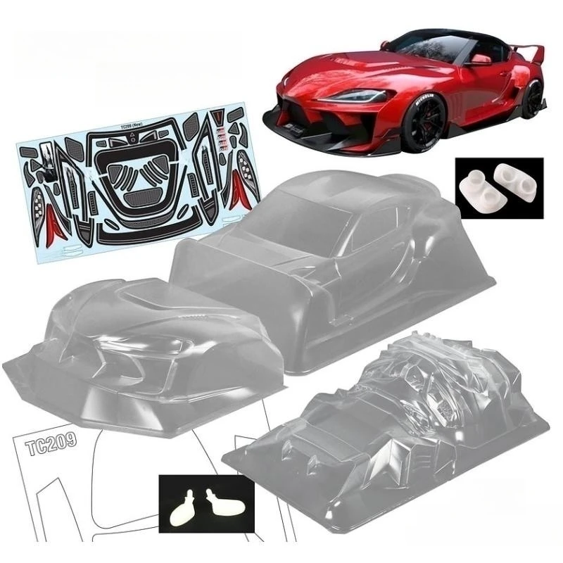 200mm-Bodywork-1-10-Scale-Supra-Hycade-Clear-Drift-Body-Shells-W-Rear ...
