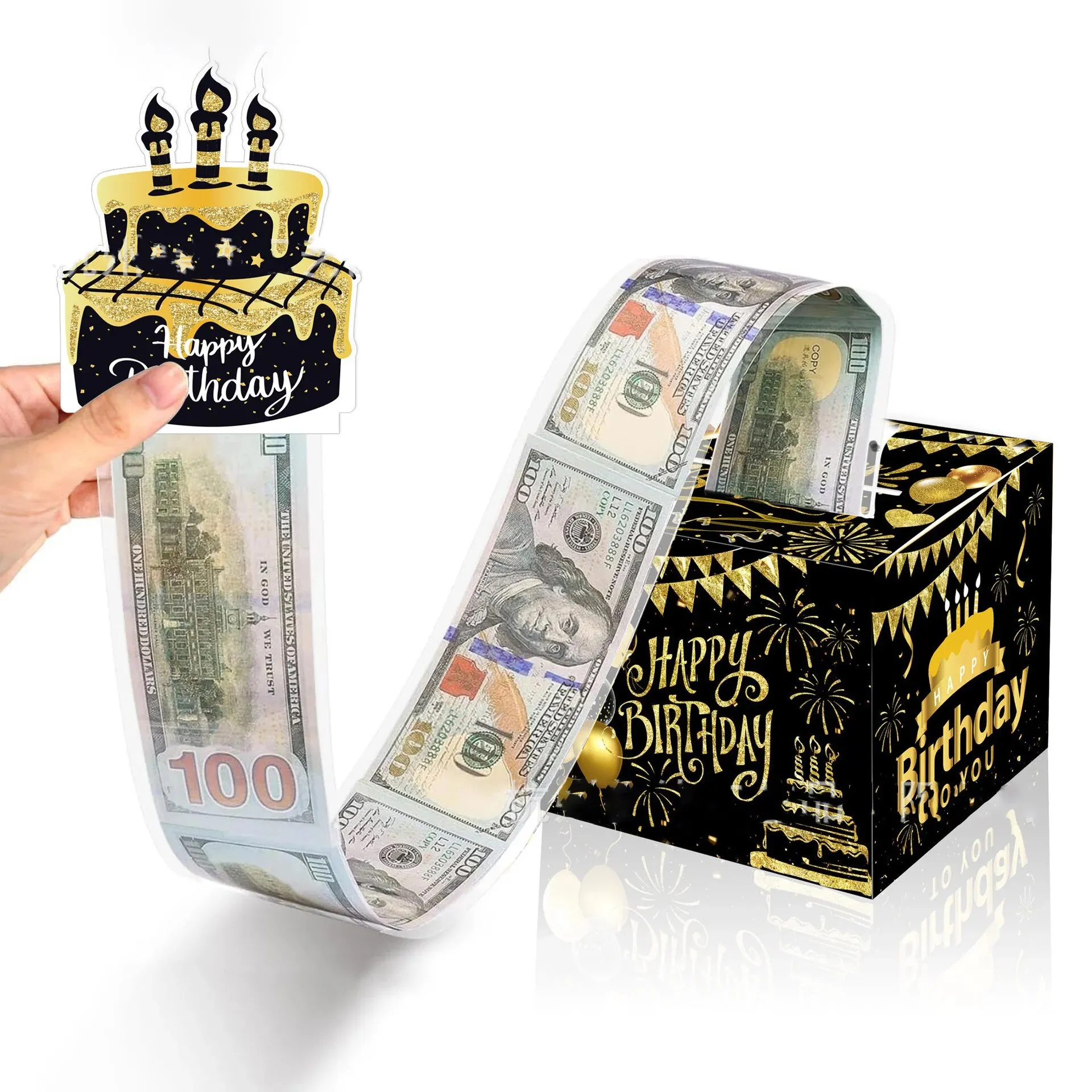 1pcs-Birthday-Cash-Gift-Box-with-Cake-Card-Funny-Pumping-Money-Box ...