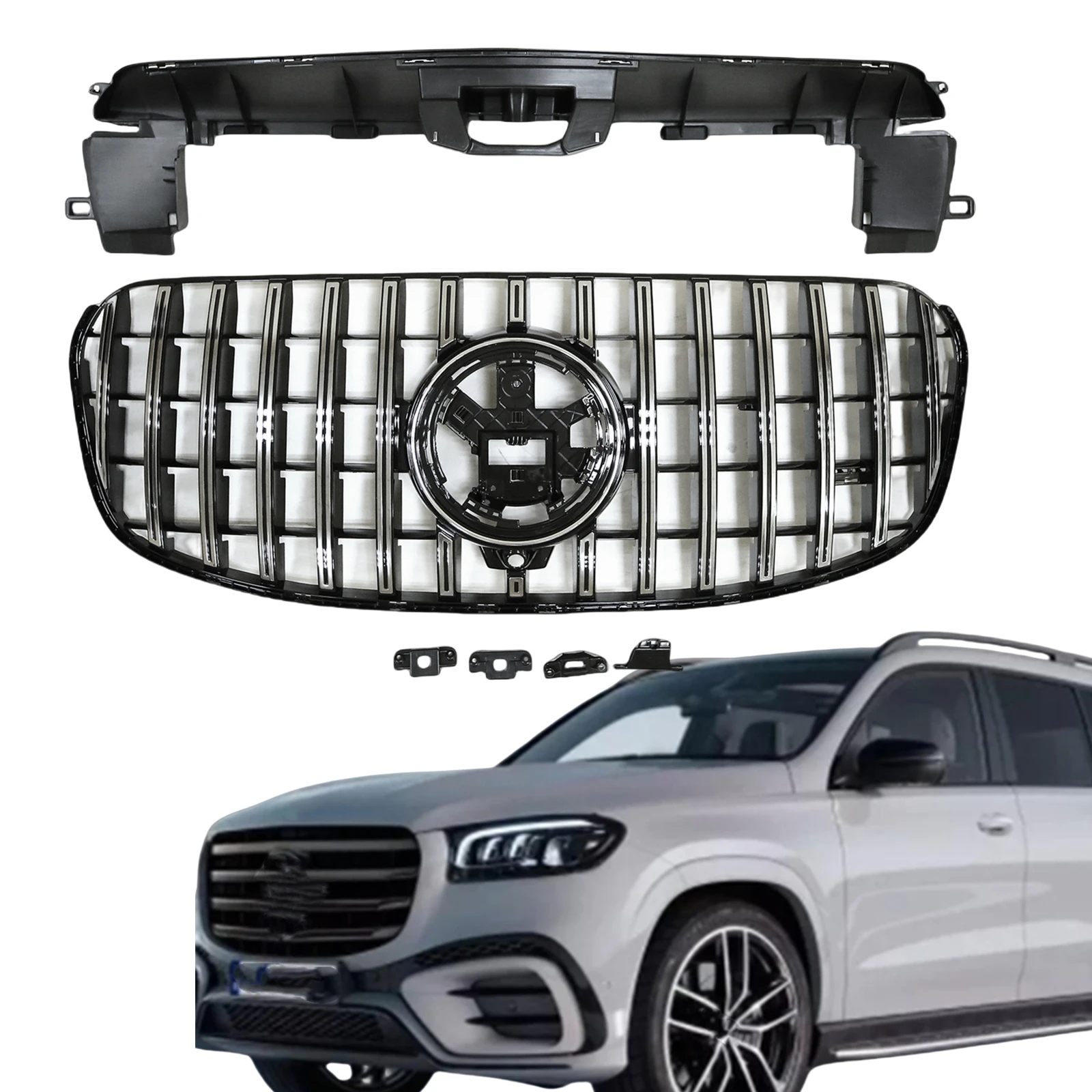 For-Mercedes-Benz-X167-GLS-Class-GLS450-GLS500-GLS580-2024-Front-Grille ...