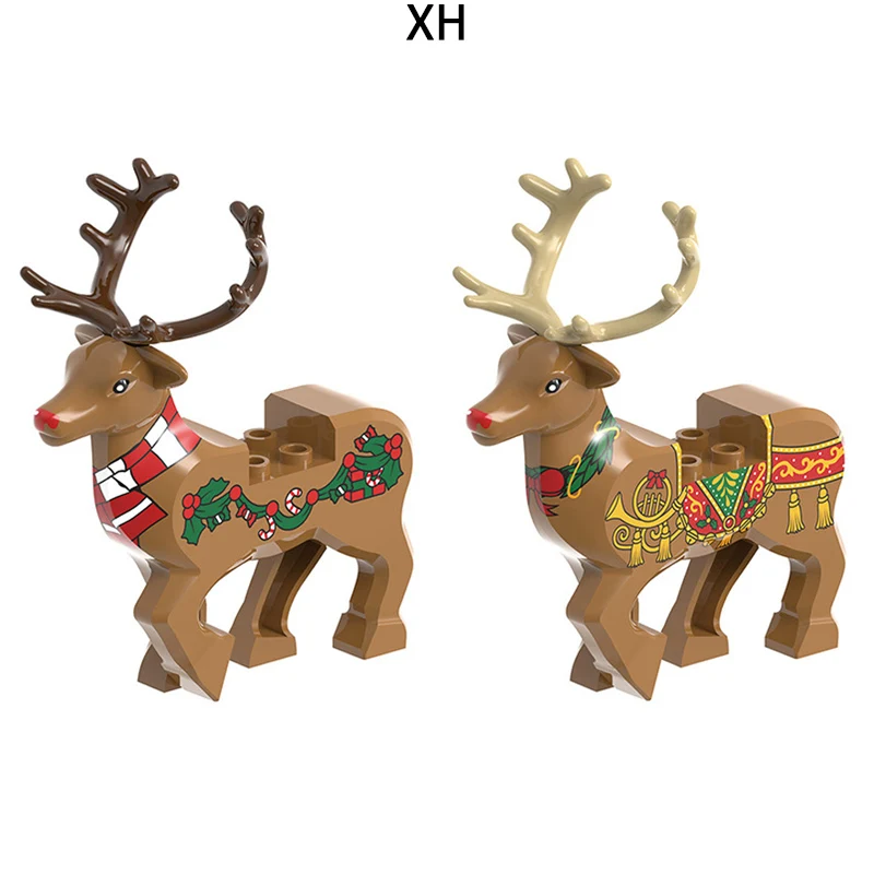 The-Christmas-Reindeer-Model-Blocks-MOC-Bricks-Set-Gifts-Toys-For ...