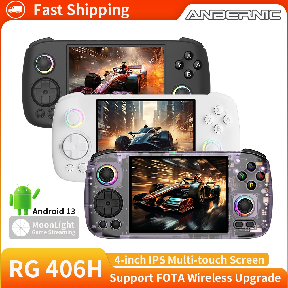 ANBERNIC RG406H RG 406H Handheld Game Console 4inch IPS Multi-touch ...