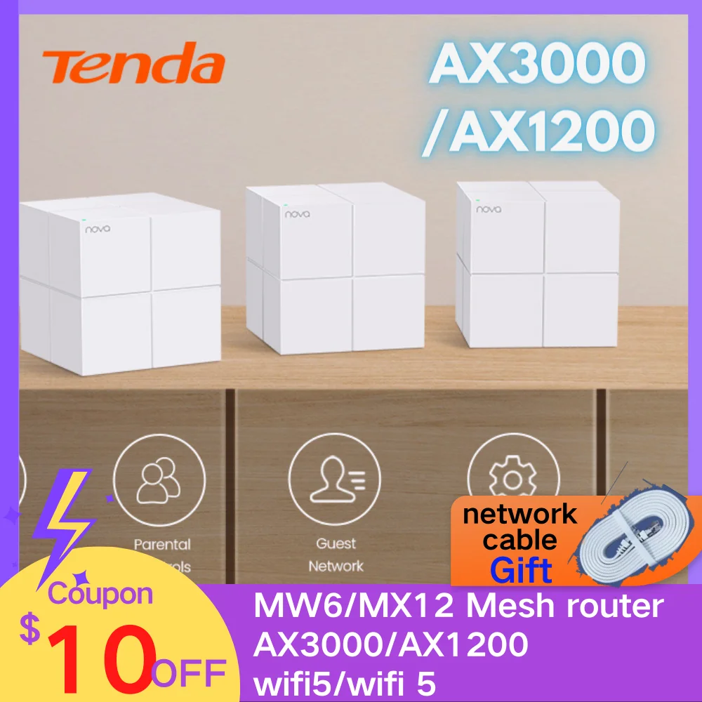 Tenda Mw6(mesh3) Whole Home Mesh Wifi System Nova Router And Repeater ...