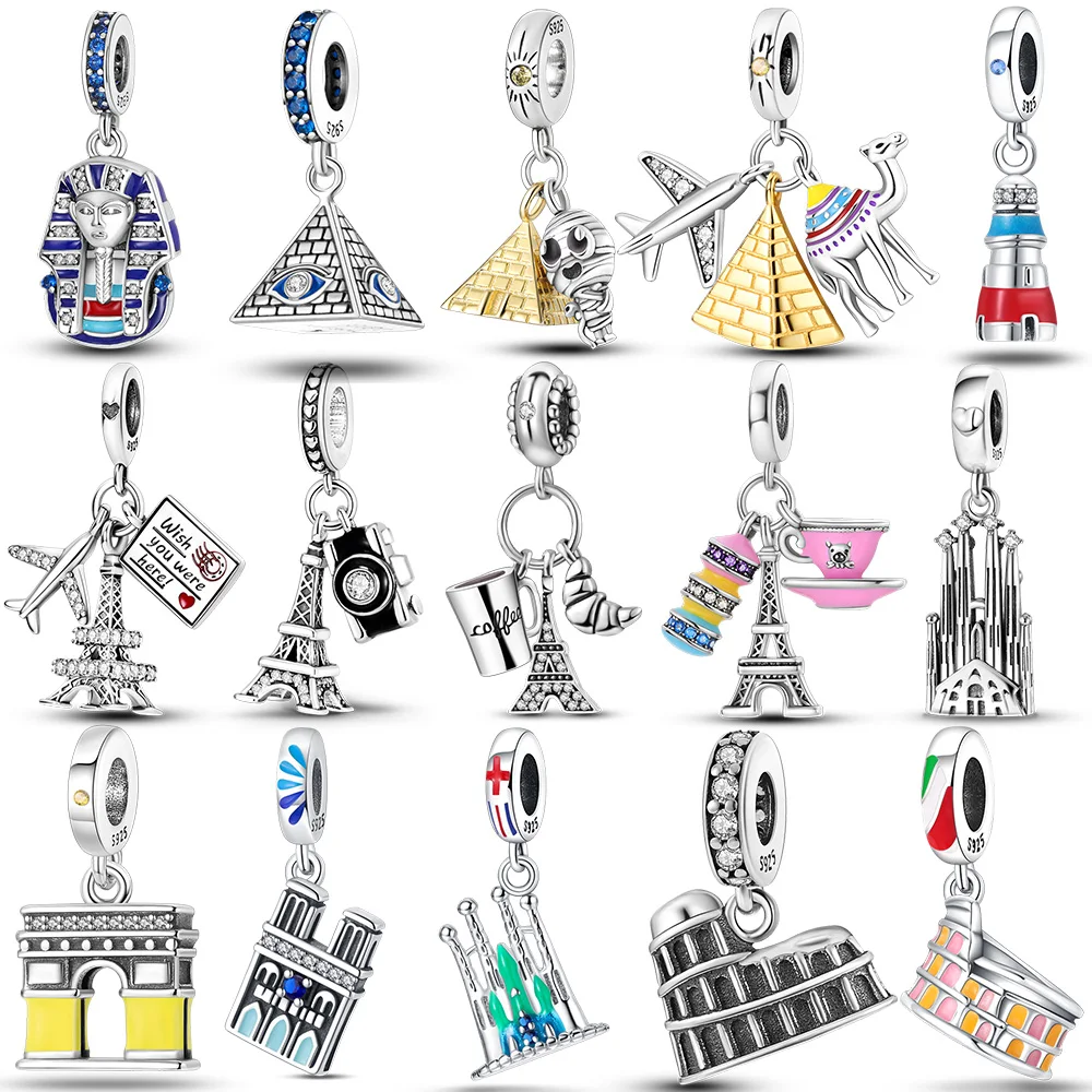 Famous-Scenic-Spots-Series-Charm-Eiffel-Tower-Egypt-Charms-Pendant-Fit ...