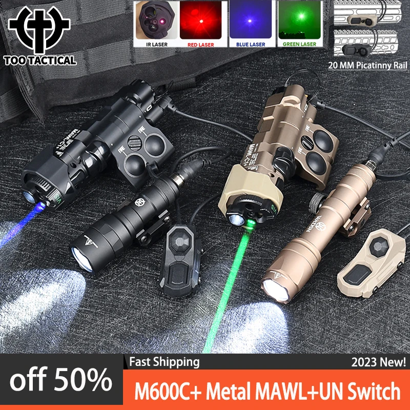 Tactical-MAWL-C1-Laser-Upgraded-Red-Green-Blue-Dot-IR-Illumination-Sight-Wadsn-PLHv2-Flashlight ...