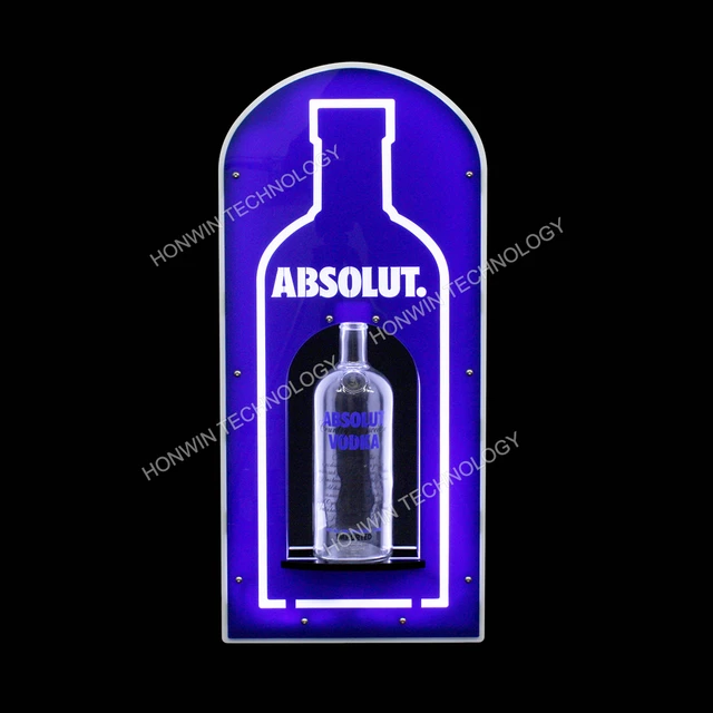 Neon Vodka Bottles