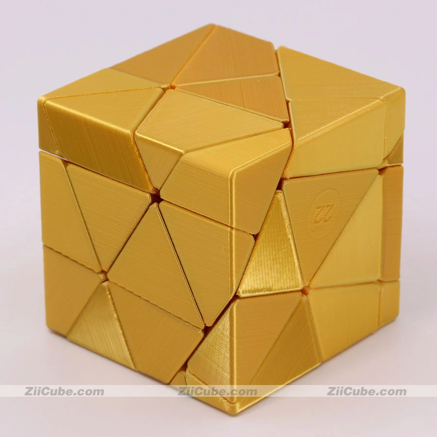 Fs Limcube Magic Cube 3d Printing Ghostz 2x2 Skew Golden Puzzle Educational Twist Wisdom Toys ...