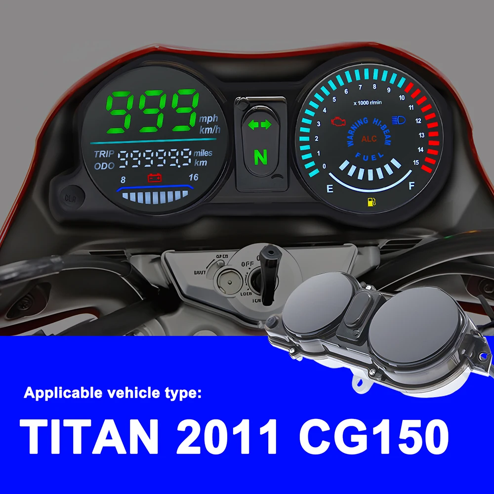 New-2023-LED-Motorcycle-Speedometer-For-Brazil-CG-Titan-150-ESD-2009-to ...