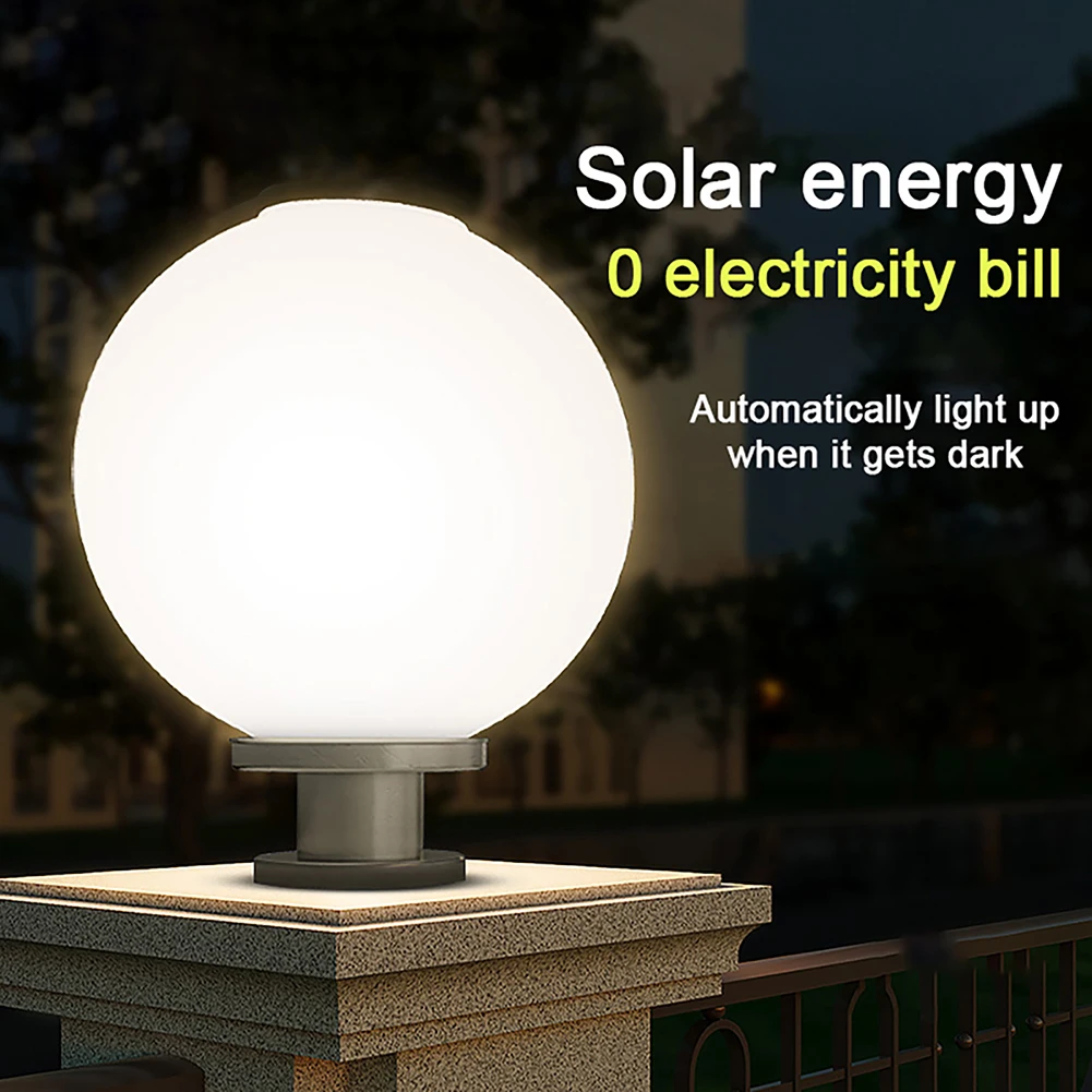 Solar-LED-Round-Ball-Stainless-Steel-Solar-Post-Lamp-Outdoor-IP65 ...