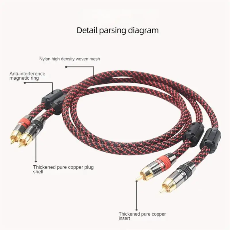 Hi-Fi-Fine-RCA-Cable-High-Quality-4N-OFC-HIFI-2RCA-2RCA-Male-to-Male ...