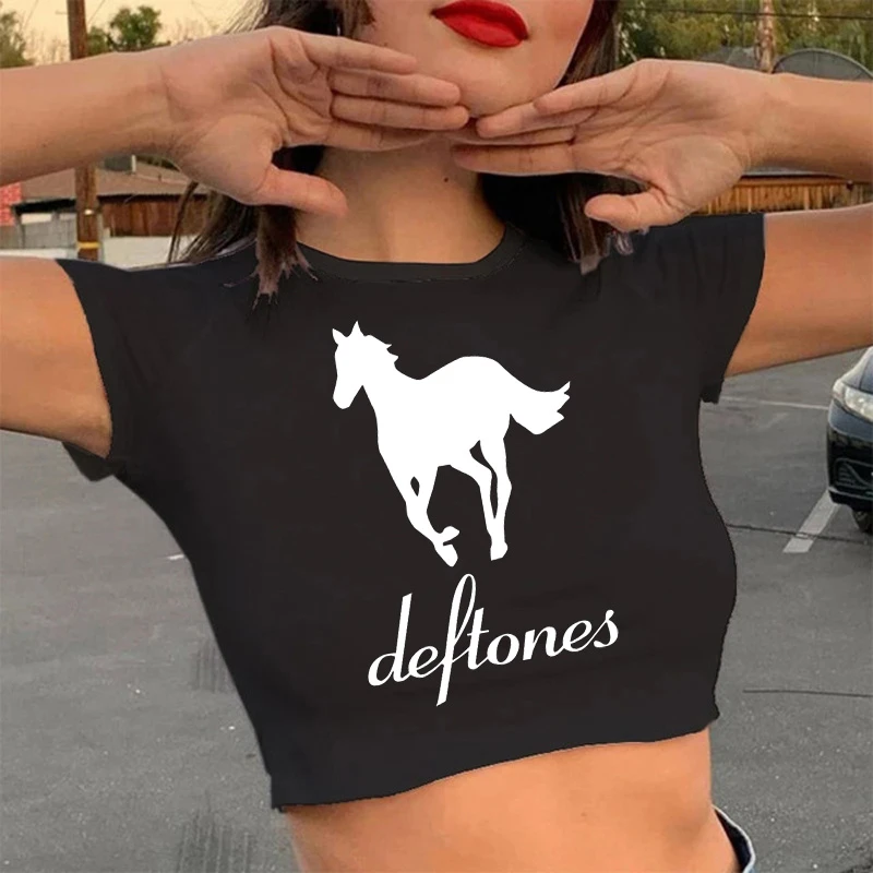 Deftones T-shirt Women Couple Graphic Tees Women Streetwear Y2k Clothes ...