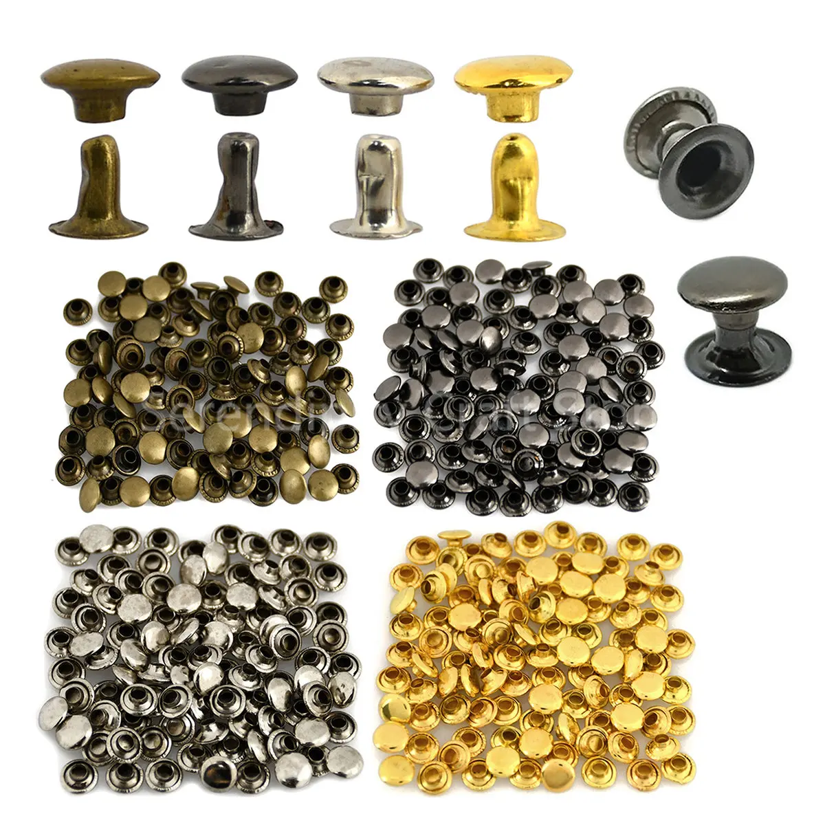 100sets-Single-Cap-Rivets-Studs-Metal-Round-Rivet-for-Leather-Craft-Bag ...