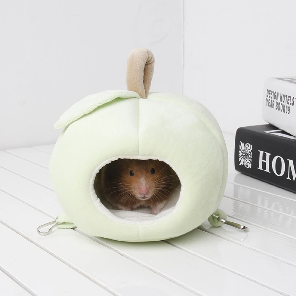 Novelty-Apple-Shape-Nest-Plush-Cotton-Hamster-Warm-House-Hammock-Rat ...