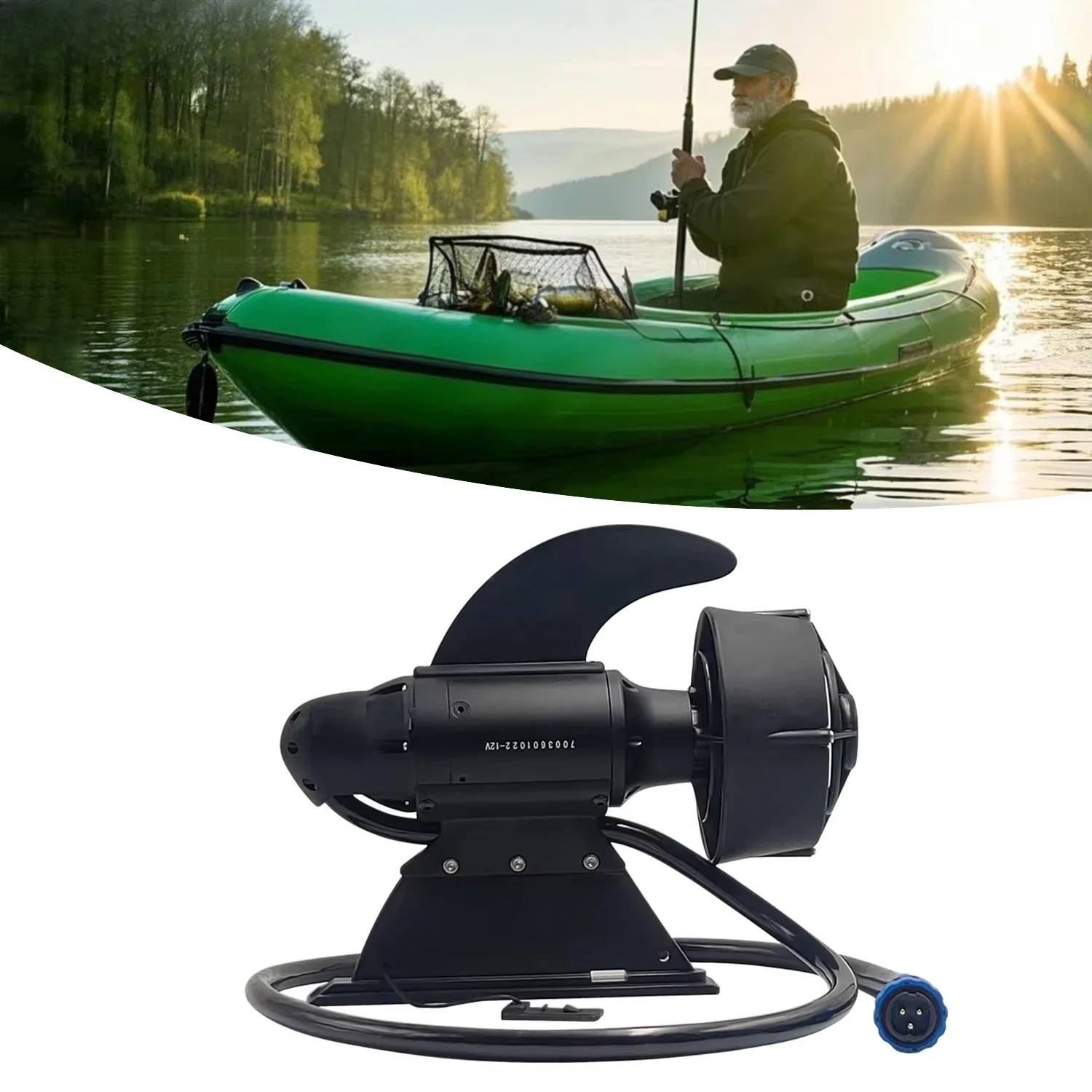 New Electric Motor for Fishing Kayak Boat Surfboard Fin-SUP Power ...