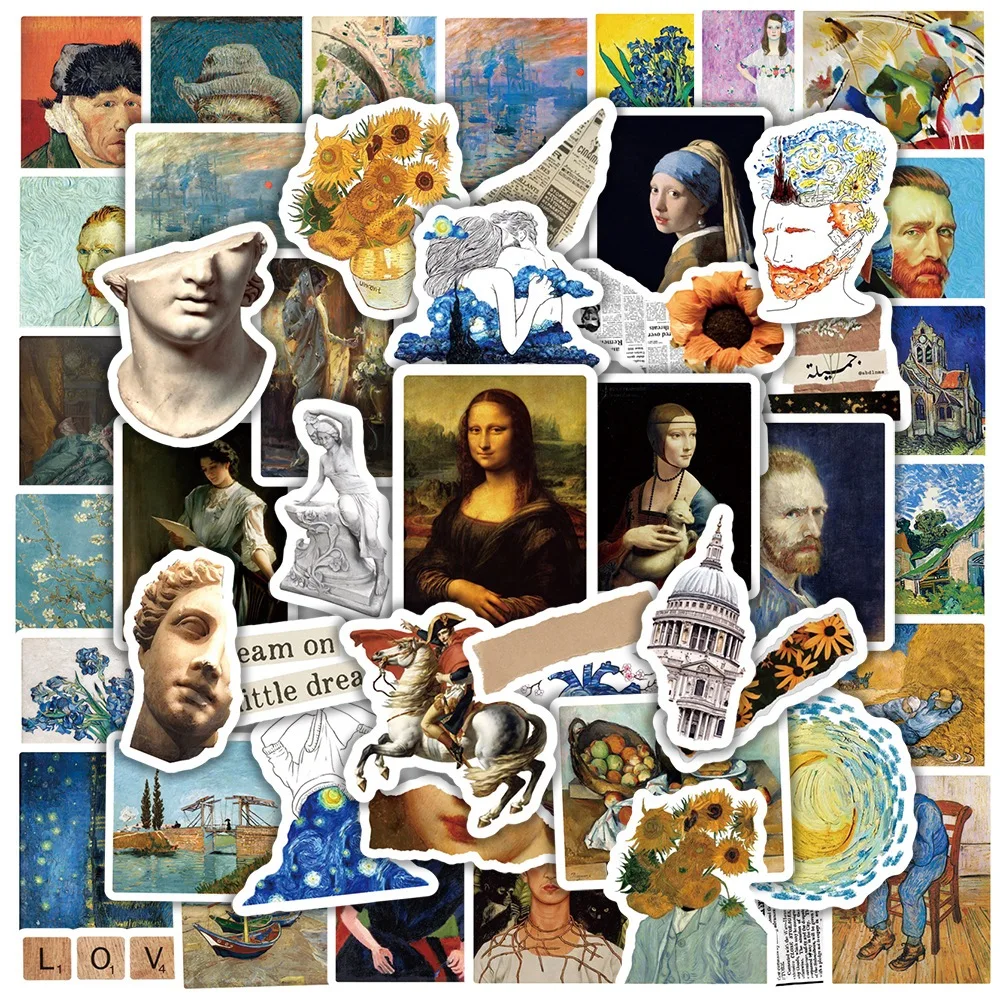 Obra-de-arte-del-mundo-de-piezas-pintura-de-Da-Vinci-Vincent-Van-Gogh ...