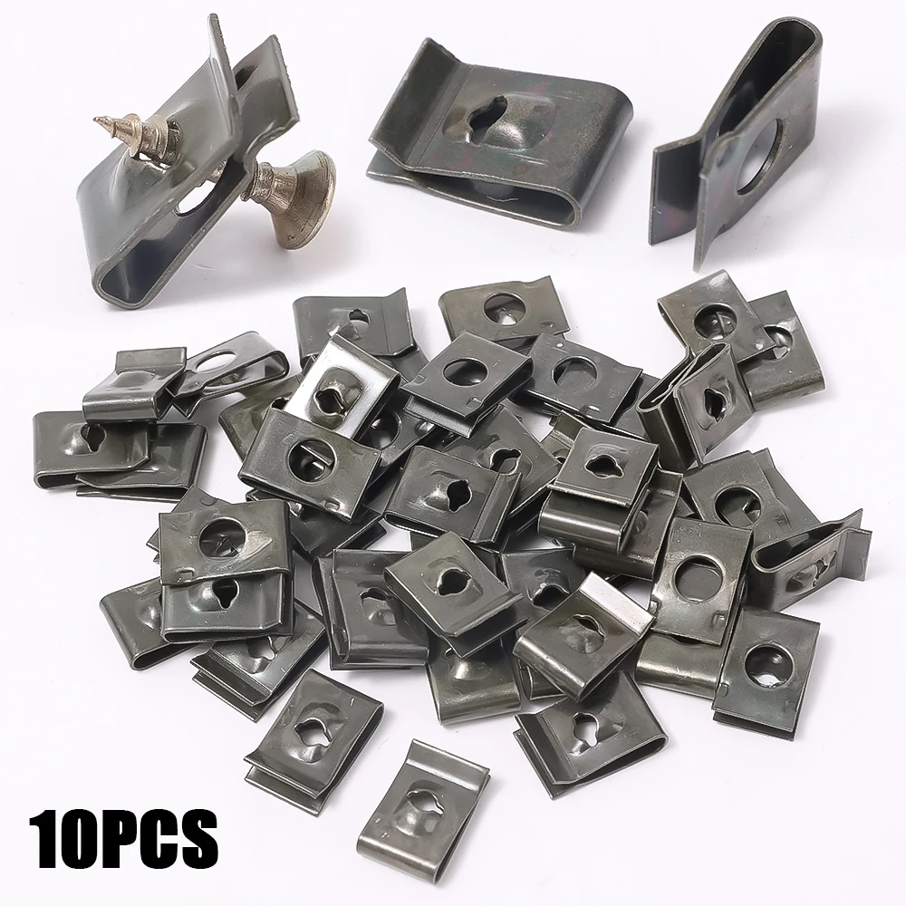 10-20-30-40pcs-Car-Screw-Base-U-Clip-Car-Fastener-Clip-Motor-Car-Engine ...
