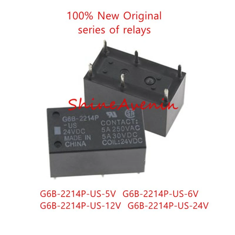 15pcs G6B 2214P US 5V G6B 2214P US 6V G6B 2214P US 12V G6B 2214P US 24V ...