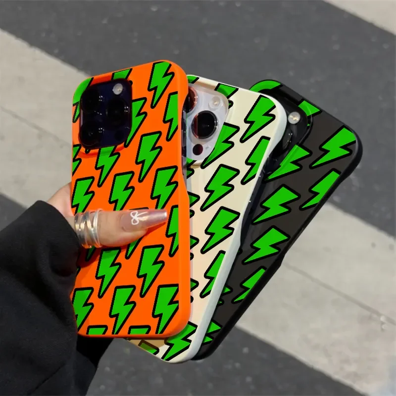 American Style Hip Hop Lightning 15 Pro Max Phone Case For iPhone 16 14 ...