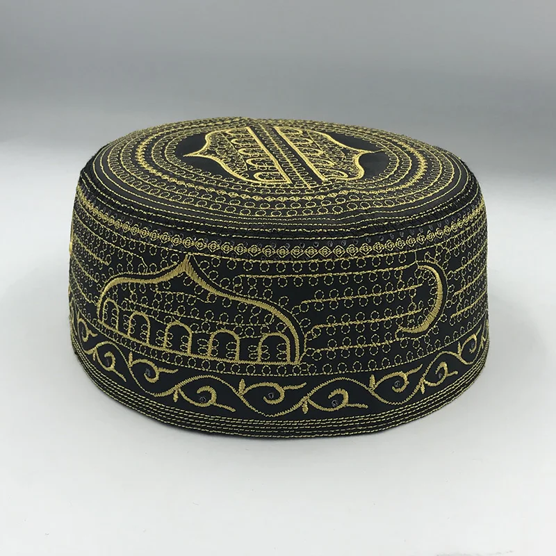 Cotton-Embroidery-Caps-New-Muslim-Men-Prayer-Hats-Arab-Man-Saudi-Arabia ...