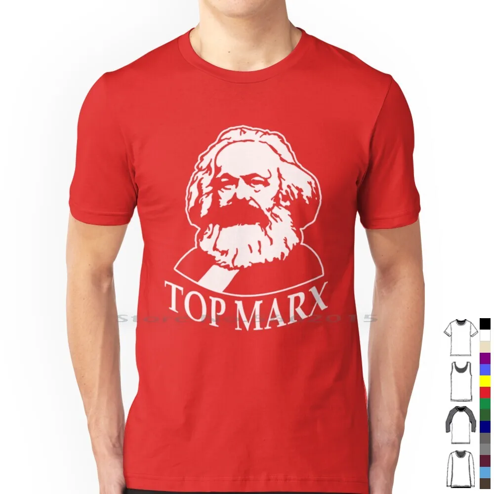 Top-Marx-Funny-Revolutionary-Socialist-Design-T-Shirt-100-Cotton ...