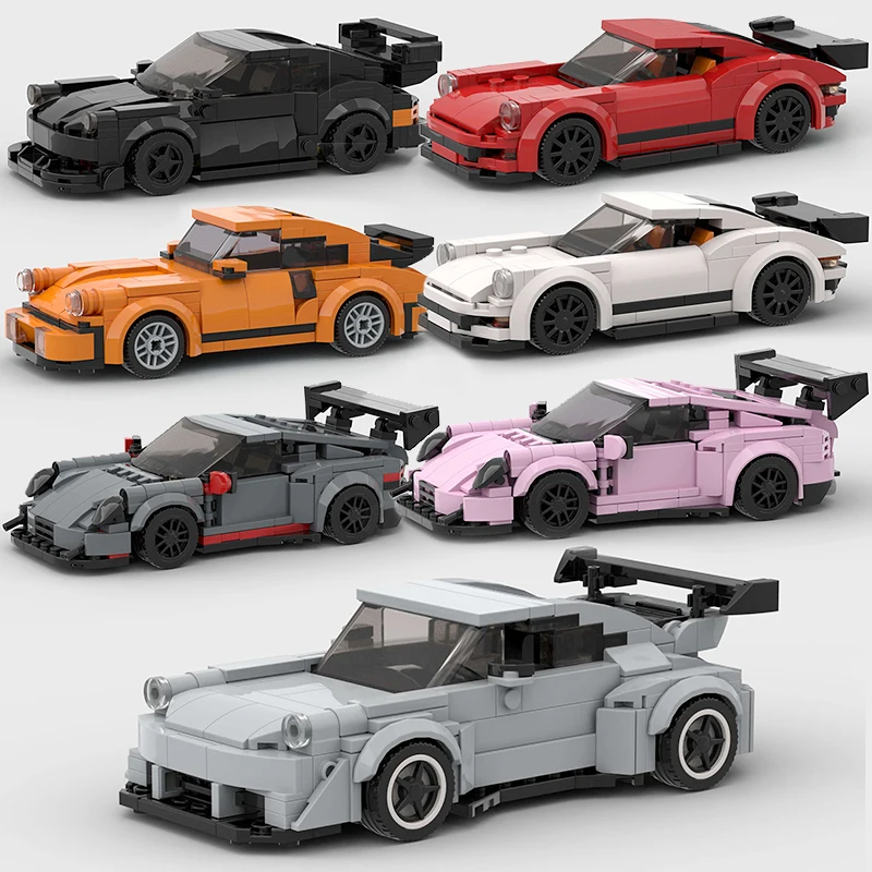 MOC-Model-City-Racing-Car-Speed-Champions-Sports-Building-Blocks-Bricks ...