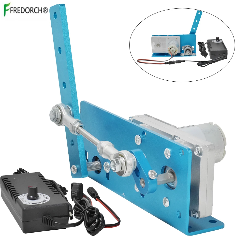 DIY-DC-12V-24V-Swing-Reciprocating-Actuator-with-Power-Adapter-Worm ...