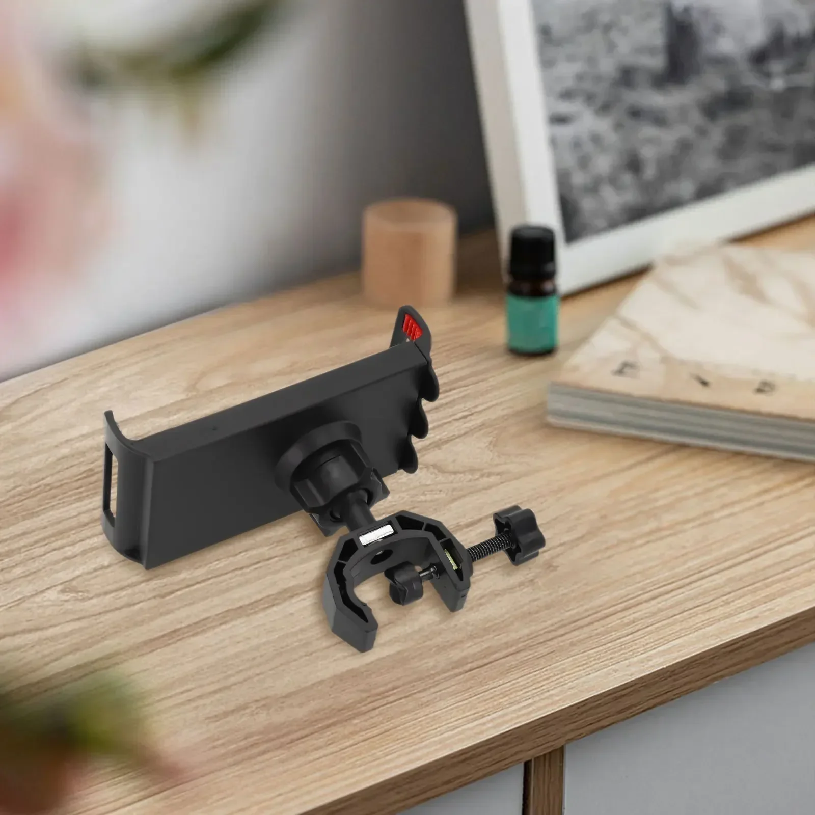Universal-Tablet-Phone-Holder-Clip-Microphone-Stand-Mount-Rotation ...