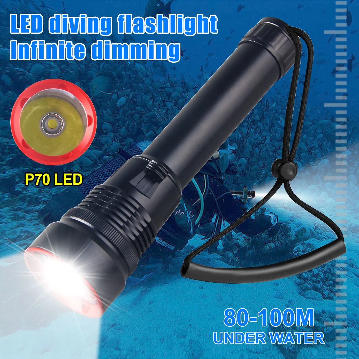 Powerful-P70-Diving-Flashlight-IPX8-Underwater-Lamp-Professional-Scuba ...