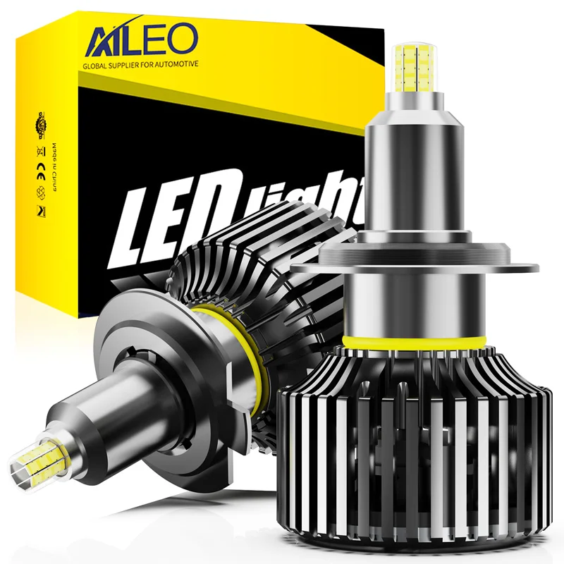 AILEO 2 Pcs H11 H7 LED 360 Degree H8 H9 9005 HB3 9006 HB4 9012 H1 LED ...