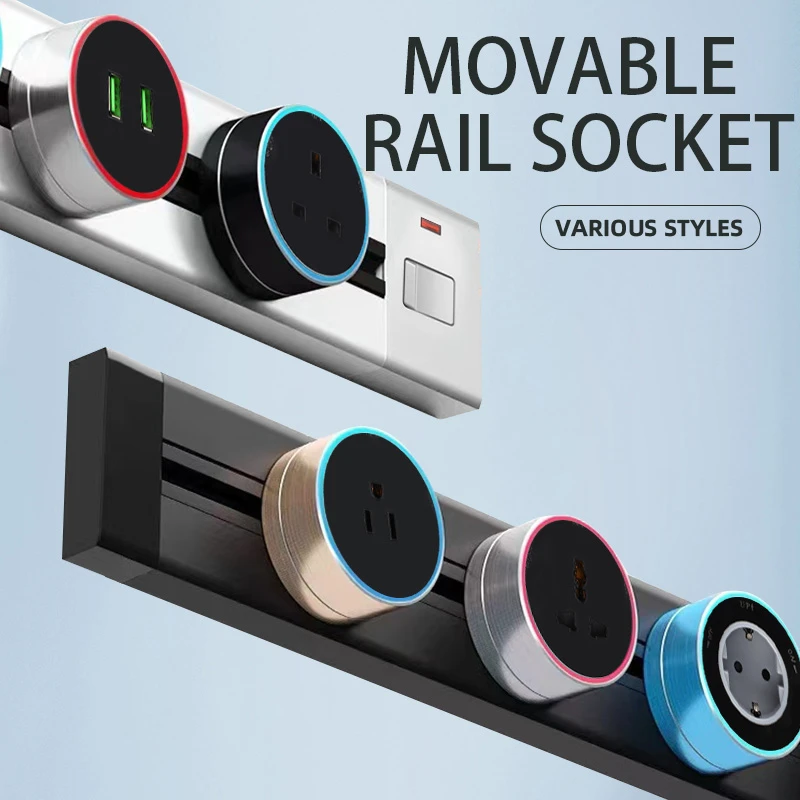 Power Track Socket EU US UK Standard Universal Home Kitchen Office ...