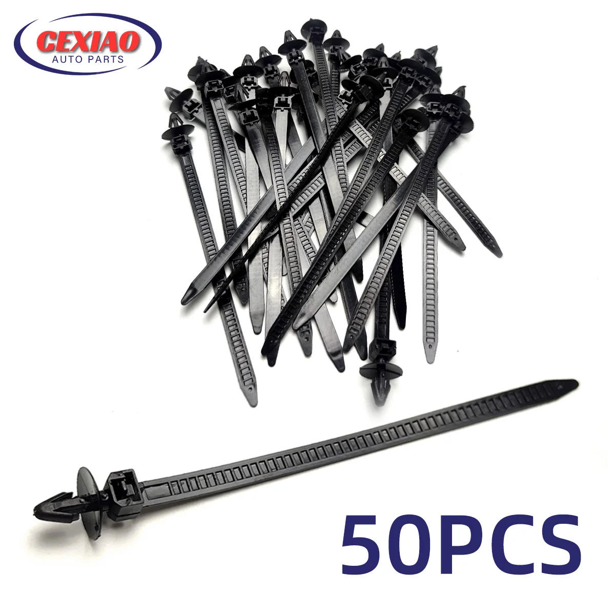 50pcs-Wire-Harness-Fastener-Cable-Clamp-Clips-Cable-Ties-Management-Car ...