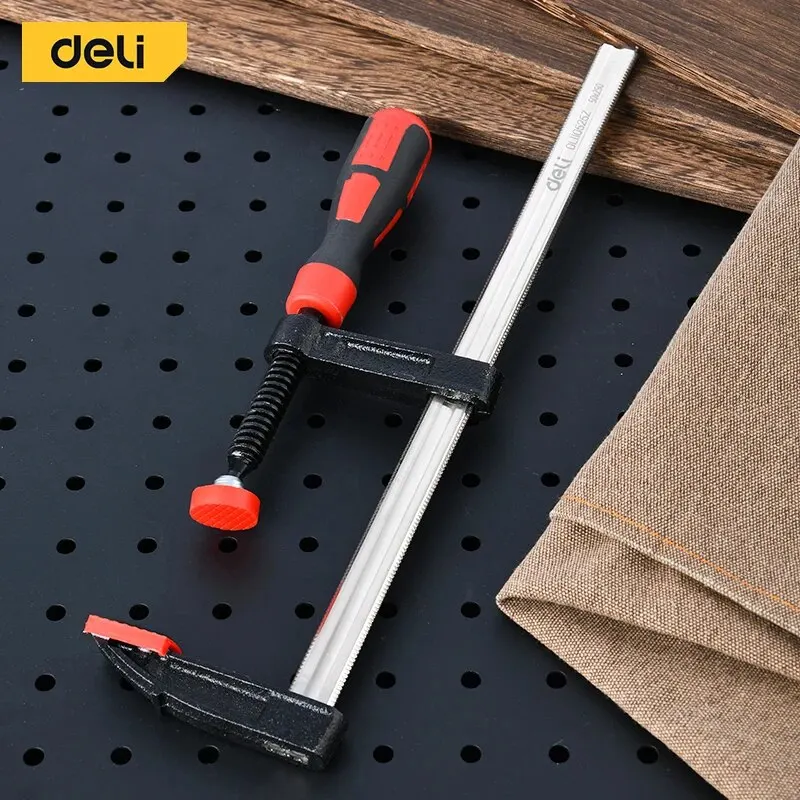 Deli-Heavy-Duty-F-Clamp-Quick-Grip-Bar-Clamp-Woodworking-Metal-Fixing ...