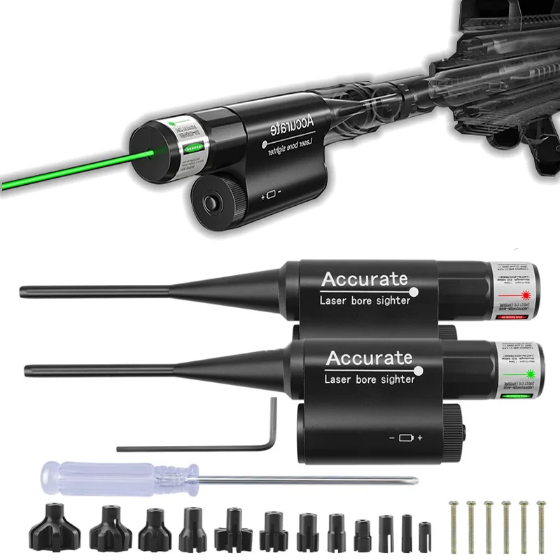 Kit de puntero láser verde y rojo con baterías, para Rifles de 177 a ...