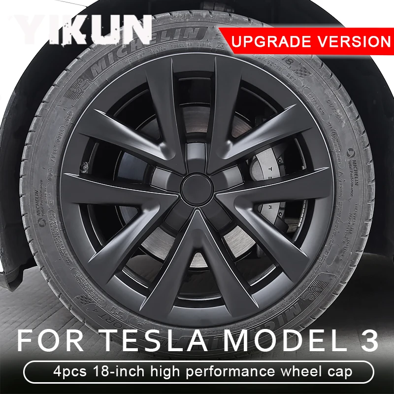 4PCS Hub Cap Performance Replacement Wheel Cap 18-Inch Automobile ...