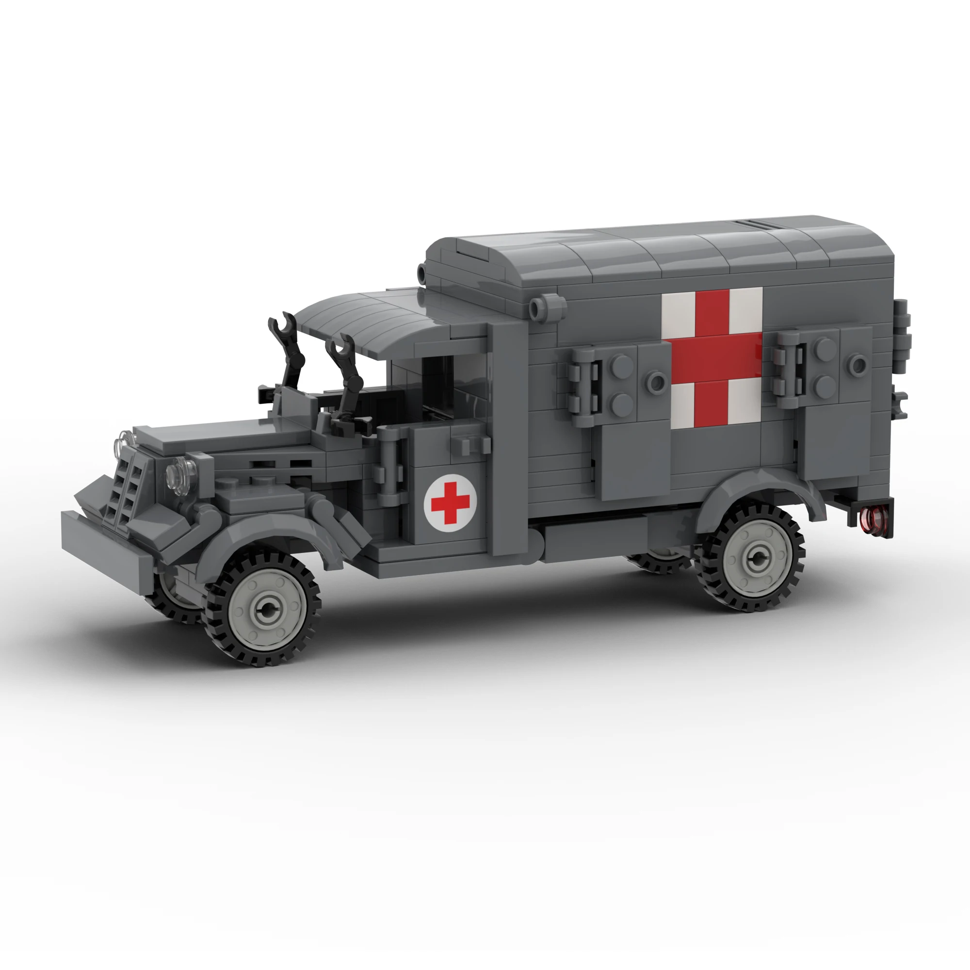 World-War-II-German-Opels-Blitz-Field-Ambulance-Vehicles-Moc-ww2 ...