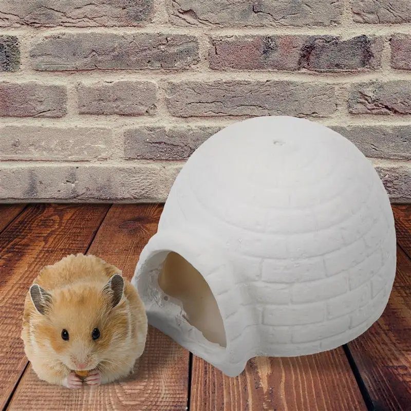 Hamster Cooling Ice Nest Hideout Hut Cage Hamster Hideout Igloo ...