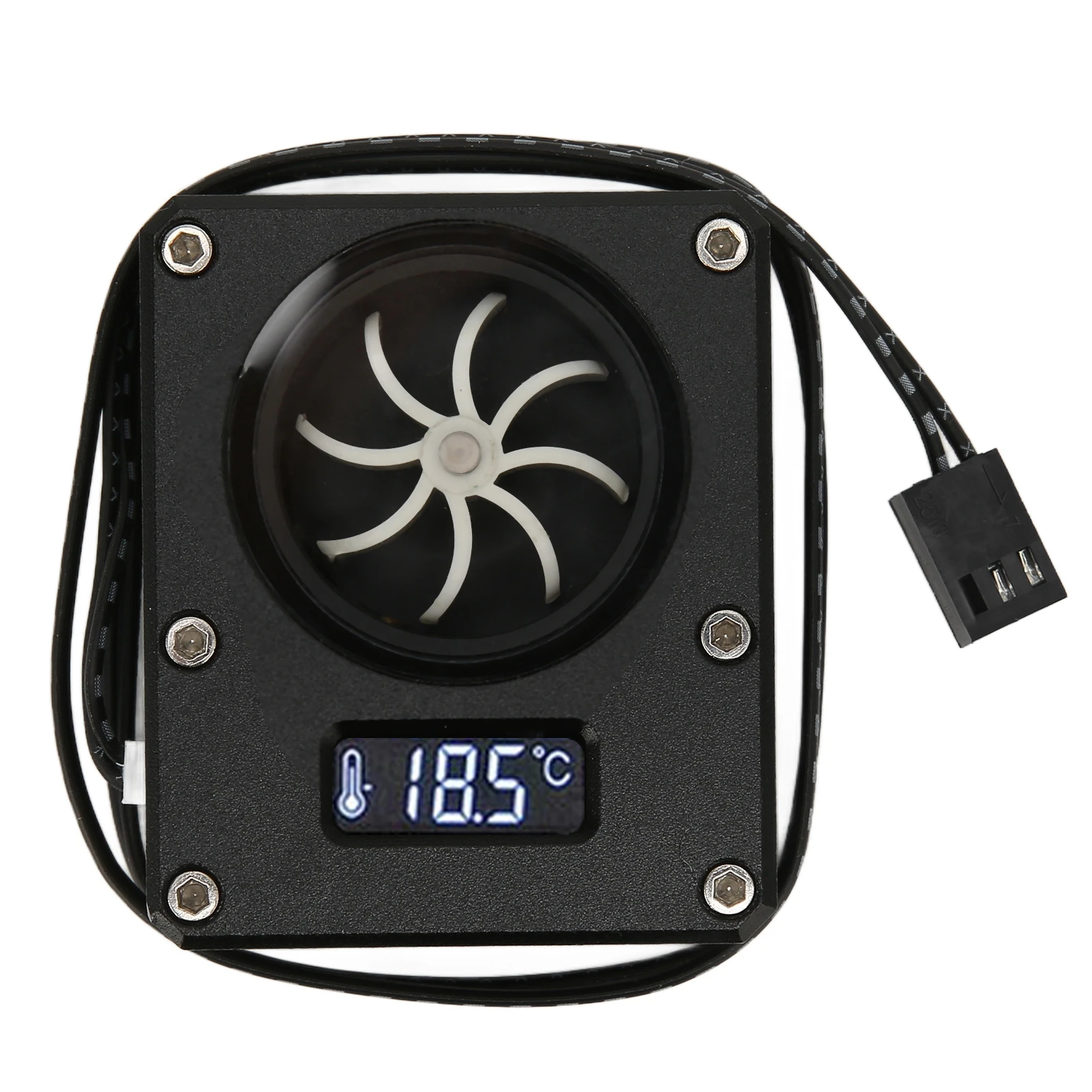 PC-Water-Cooling-Flow-Meter-Indicator-12V-Small-3pin-Interface-G1-4 ...